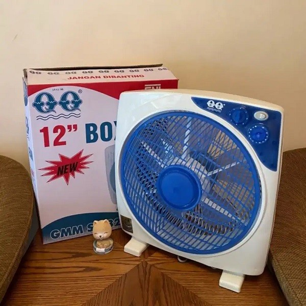 Qq Box Fan 12" GMM SS-328 Original Mini Desk Fan - MN | Shopee Malaysia