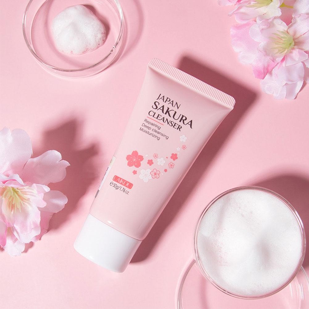 Laikou Sakura Facial Wash 50g Skincare Cleanser Cleanser Care