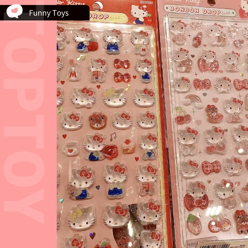3D Crystal Stickers Cute Cartoon Embossed Stickers Mobile Phone ...