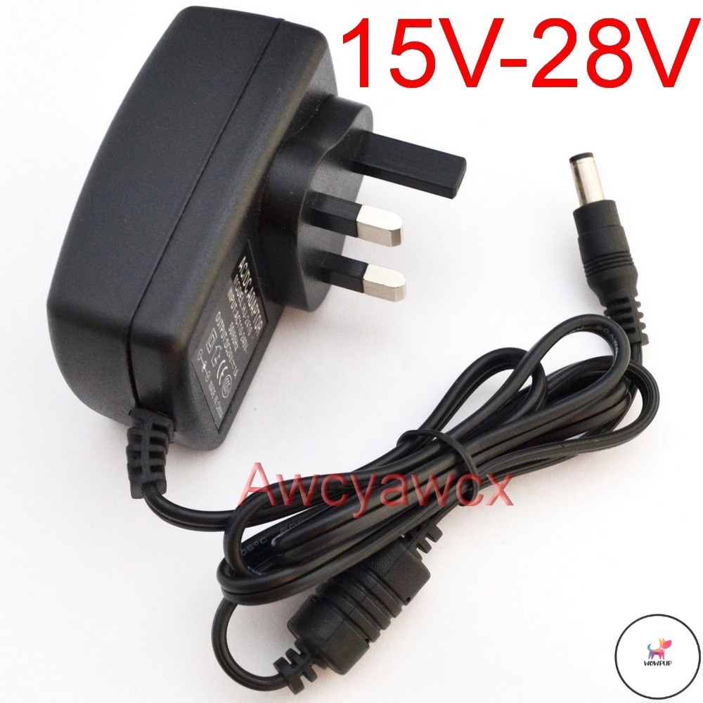 WOW adapter DC 15V 16V 17V 18V 19V 20V 21V 22V 23V 24V 25V 26V 27V 28V ...