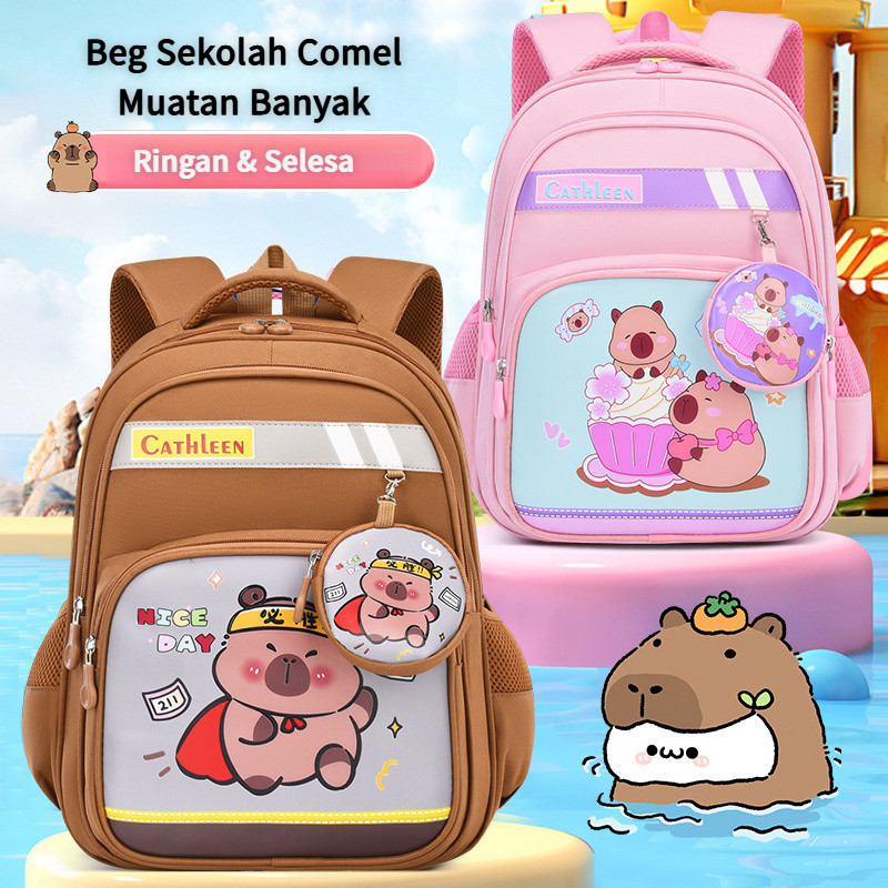 Beg Galas Kanak-Kanak Capybara - Reka Bentuk Comel & Ringan untuk ...