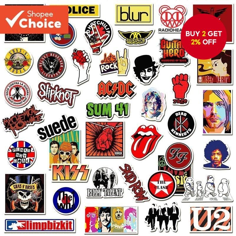 52PCS Waterproof Hip Hop Stickers - Vinyl Decals for Laptop, Skateboard ...