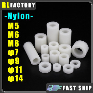 [RL] M5 M6 M8 Nylon Spacer ABS Plastic Insulation Bushing Nylon ...