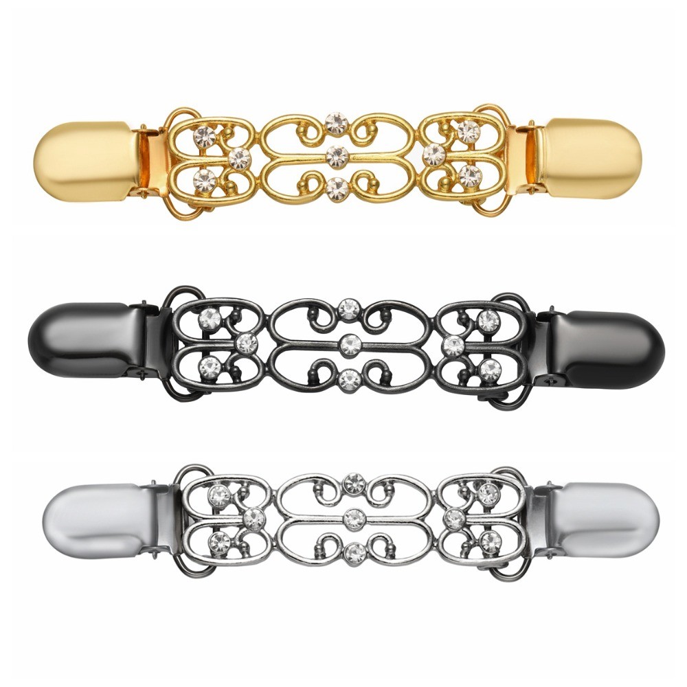 1 Piece Vintage Sweater Clips Back Cinch Shawl Cardigan Collar Clip to ...