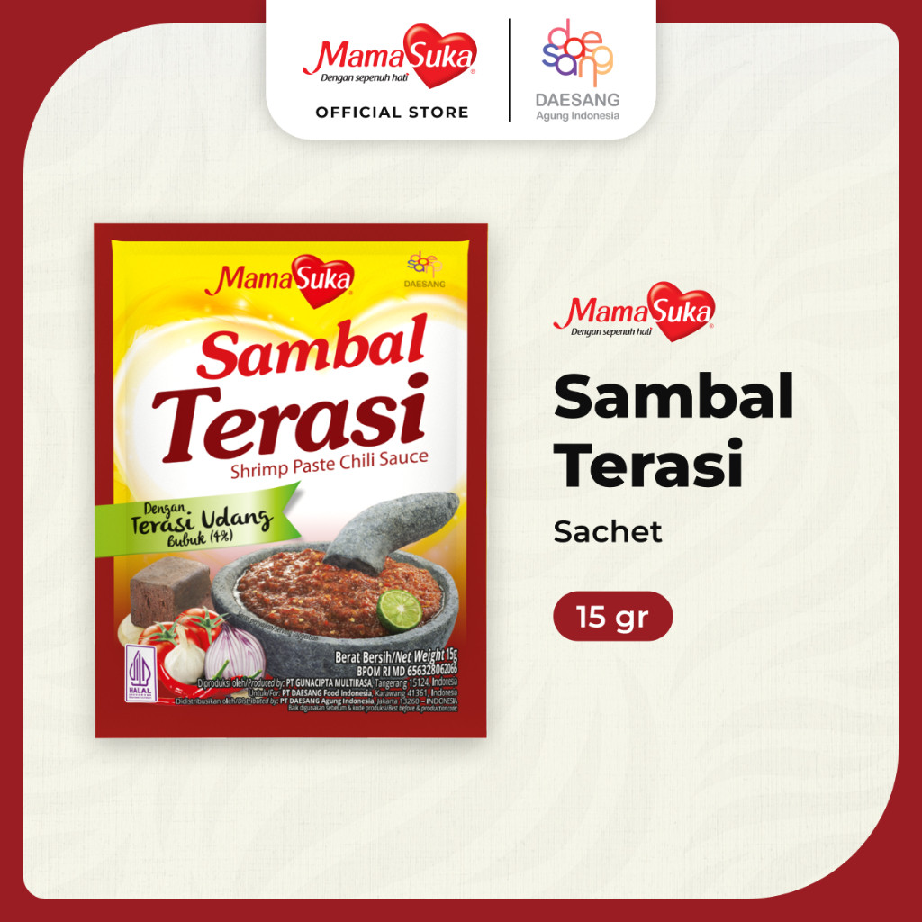 MamaSuka - Sambal Paste Sachet 15 gr (5 Packs Contains 50 Pcs) | Shopee ...