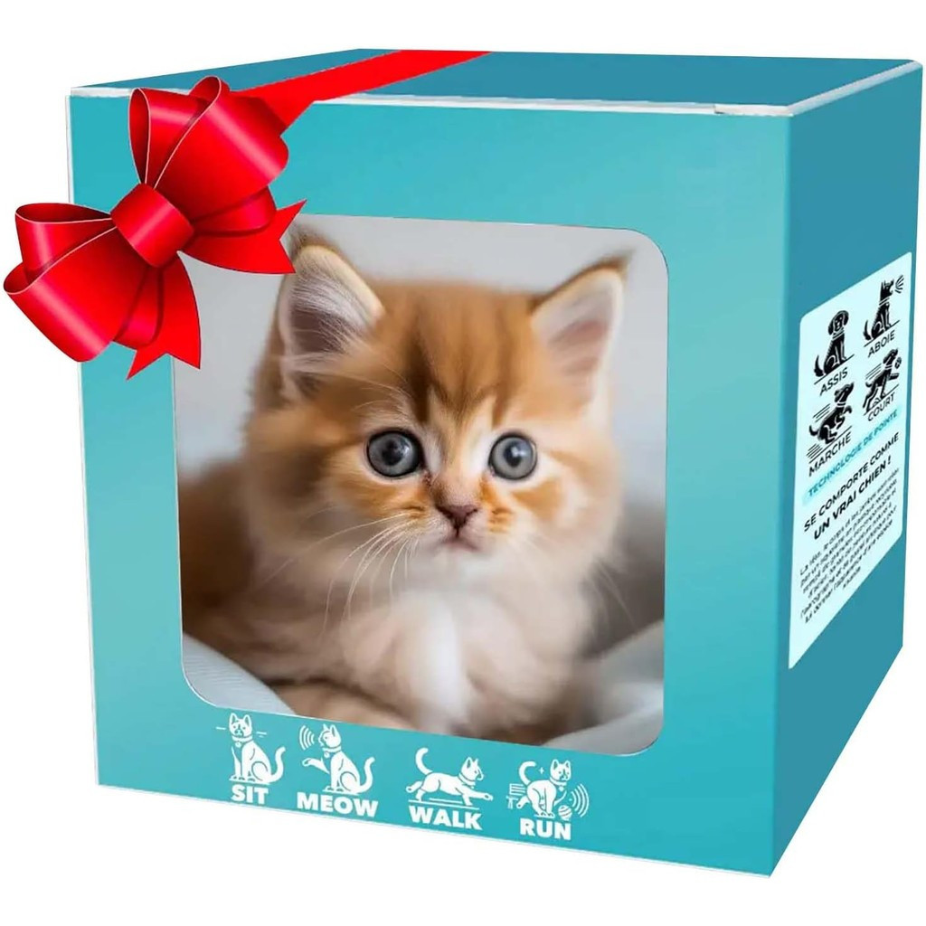 2025 New Robot Cat, My Realistic Robotic Cat, Robot Kitty That Acts ...