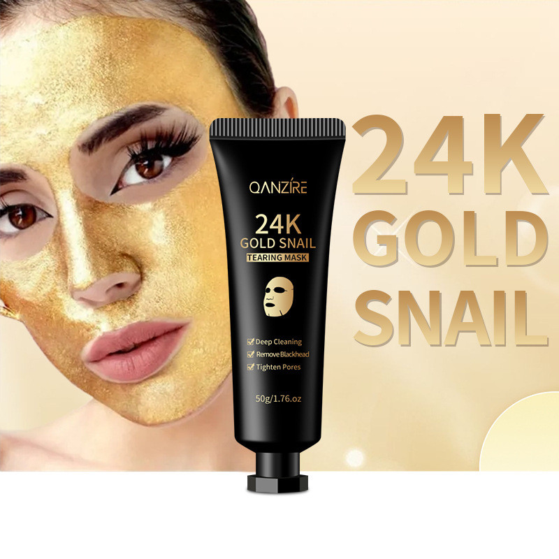 24K Gold Foil Snail Peel Off Mask Peel Mask Cleansing Smear Mask ...