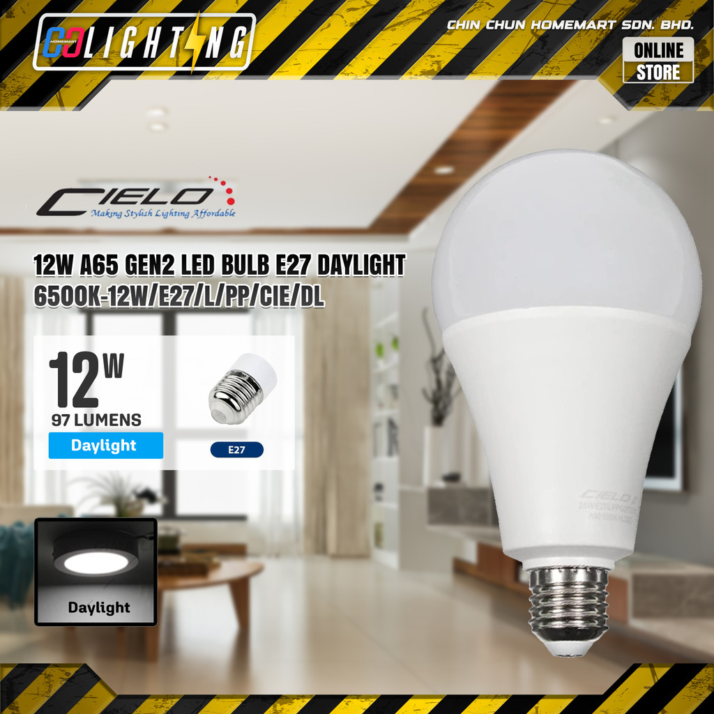 CIELO GEN2 A65 LED BULB [12W] E27 MENTOL LED | Shopee Malaysia