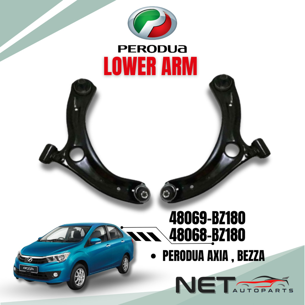 PERODUA LOWER ARM FRONT PERODUA AXIA , BEZZA RH 48068-BZ180, LH 48069 ...