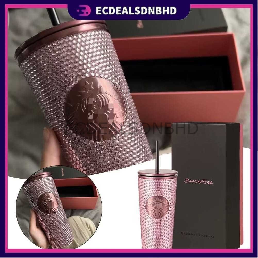 🔥【READY STOCK】🔥 BLACKPINK Cup 710ml | Durian Pink Bling Tumbler | Straw ...