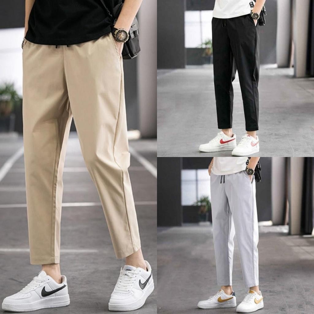 Dari Johor~BeCoolMAN Seluar warna pepejal lelaki Summer slack pants ...