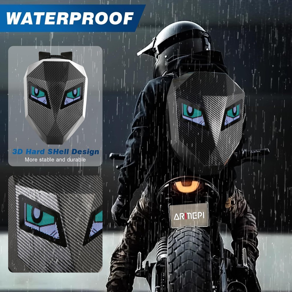 LED Motorcycle Backpack, LED Backpack,Laptop Backpack, DIY programming ...