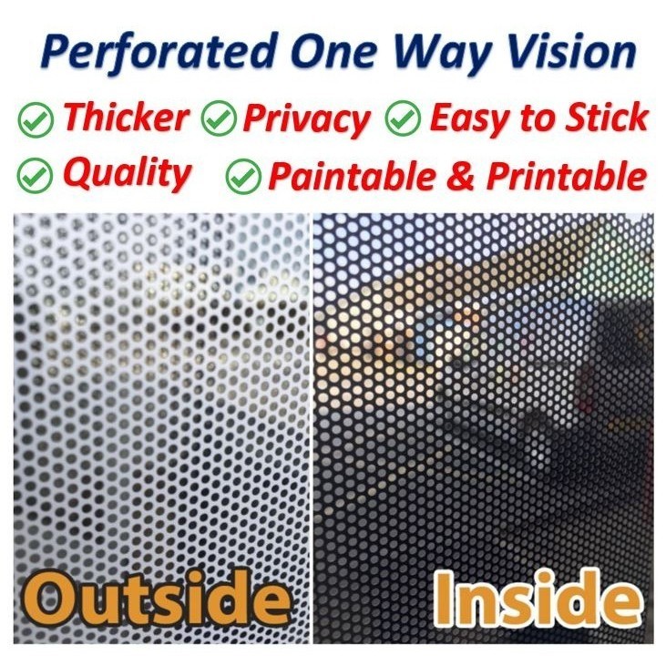 Perforated One Way Vision Window Film Printable Privacy Window Sticker ...