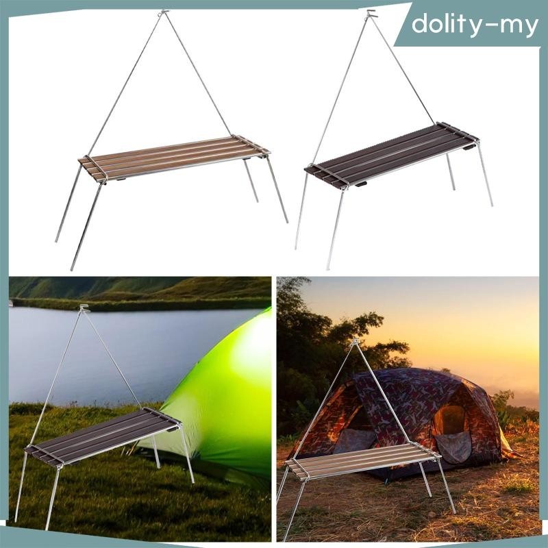 [dolity] Camping Folding Table Wood Table Compact Easy to Use Outdoor ...