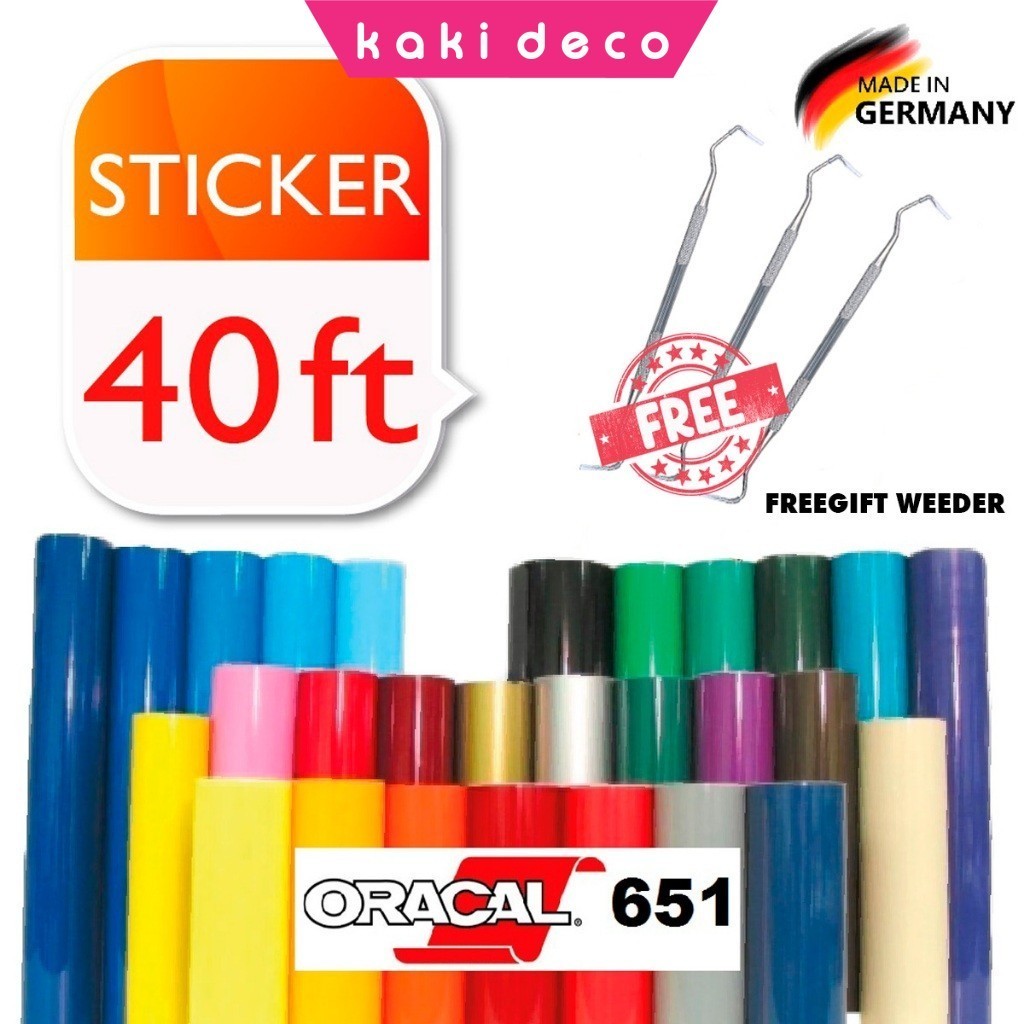 KakiDeco 🔥 1 x 40ft UNcut 🔥 Oracal 651 Cutting Sticker Loose sheet ...