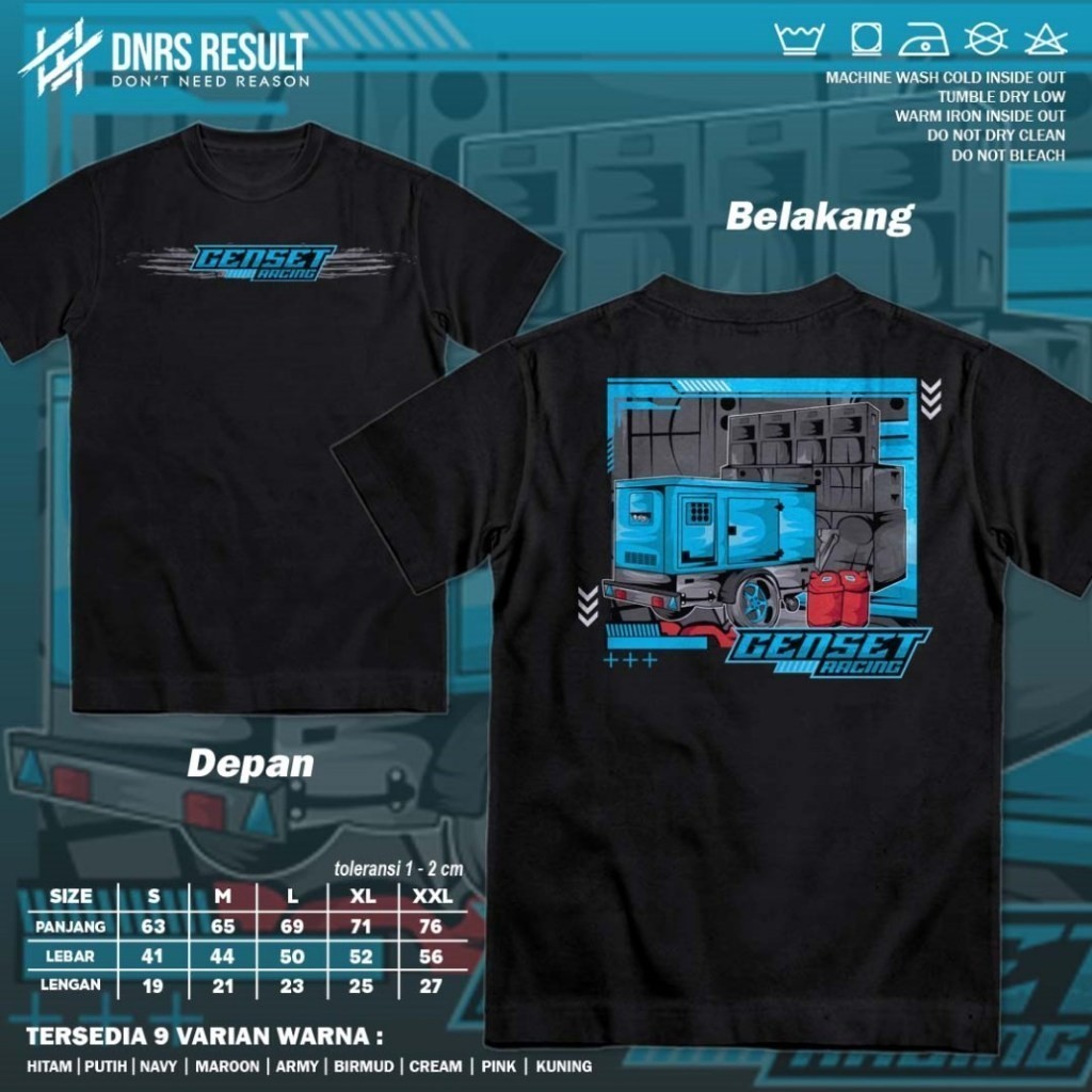 Dnrs Kaos Sound System Audio Genset Racing - Baju Distro Horeg Gank ...