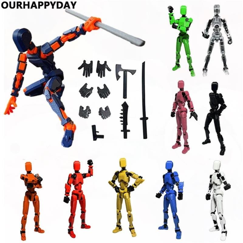 Titan 13 Action Figures Robot 3D Printed Multi-Jointed Movable Lucky 13 ...