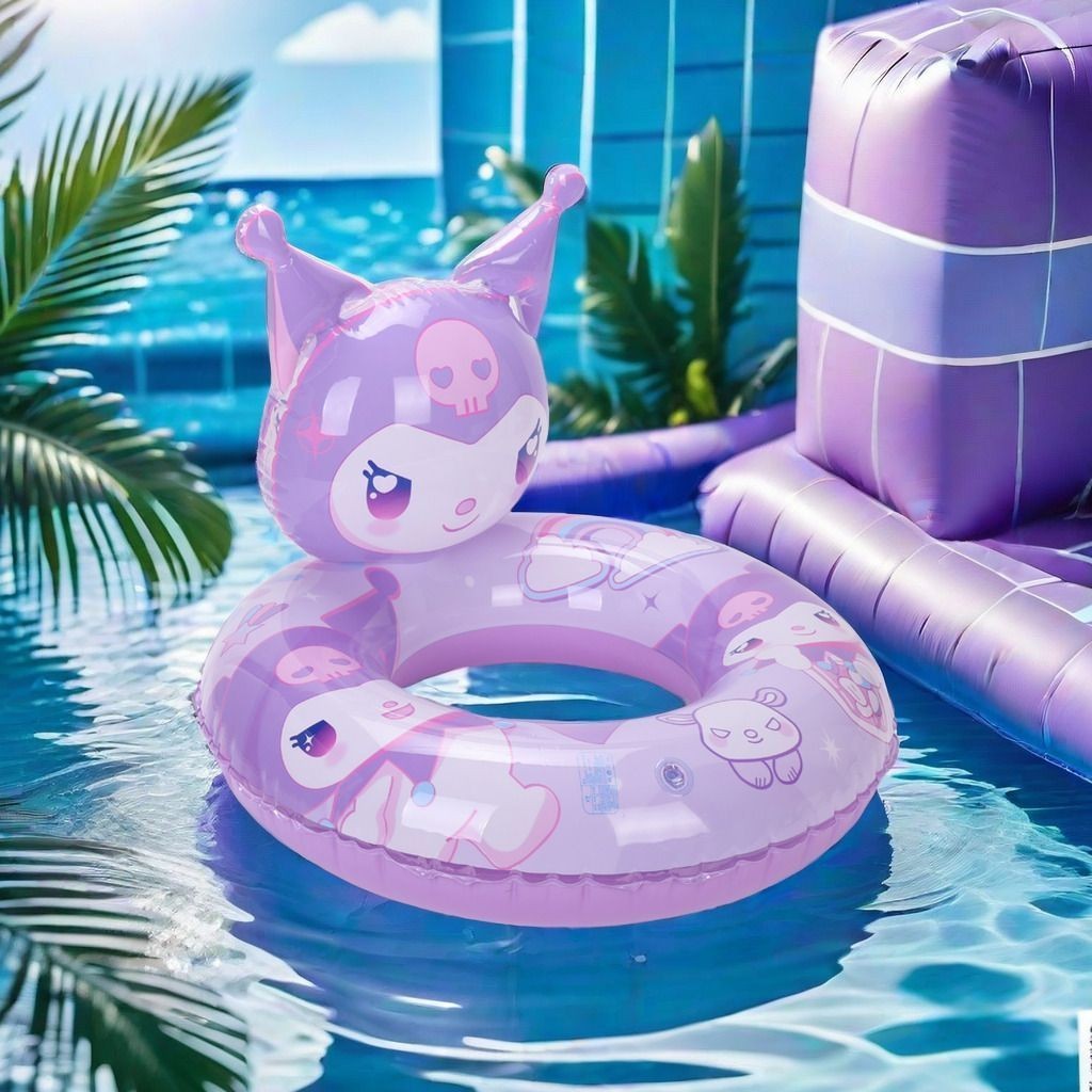 Kartun tebal bulatan renang kanak-kanak 6 hingga 12 tahun, cincin ...