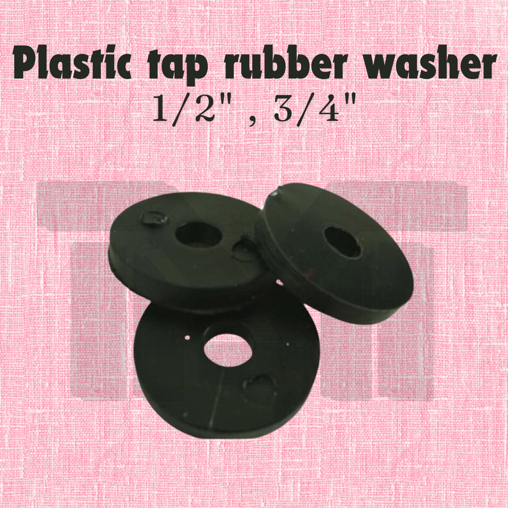Plastic tap rubber washer /Getah paip 15mm (1 packet 3pcs) | Shopee ...
