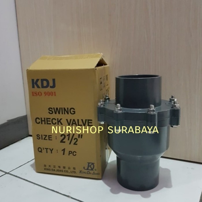 Check Valve / Checkvalve PVC KDJ 2 1/2" or 2.5" or 2 1/2 inch in dim (KEP / TABOK MODEL ...