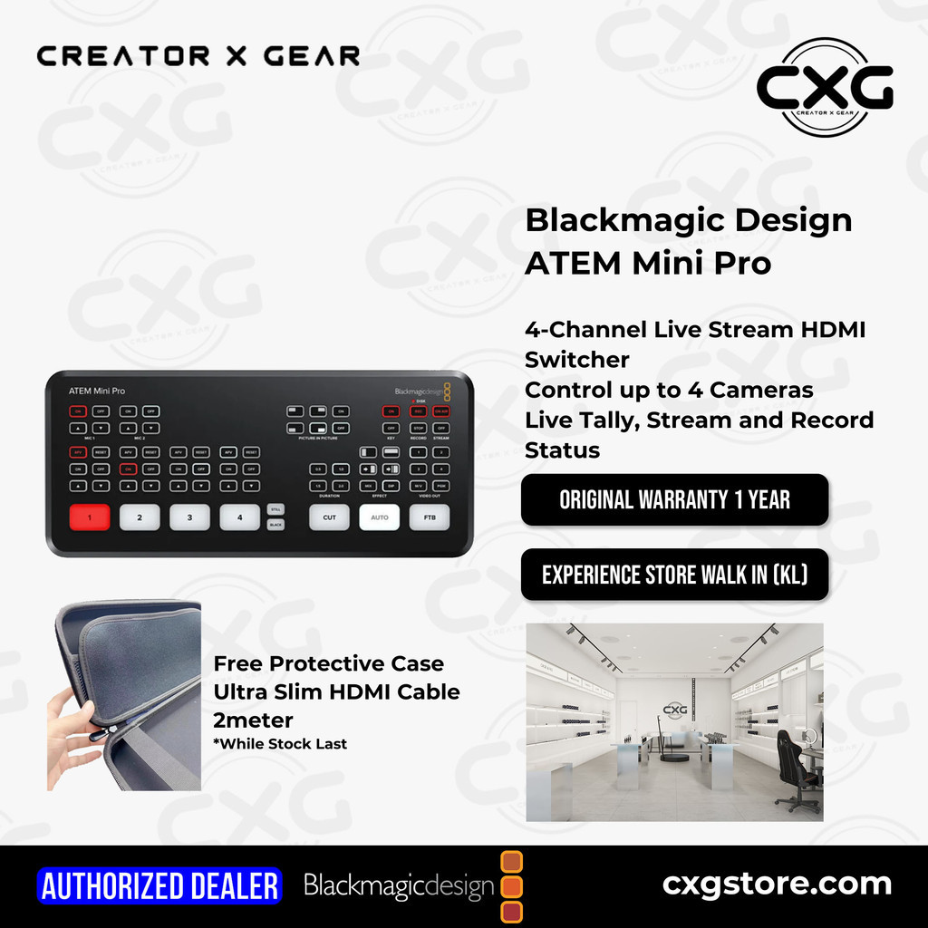 Blackmagic Design ATEM Mini Pro / ATEM SDI Pro ISO / ATEM Mini Pro ISO ...
