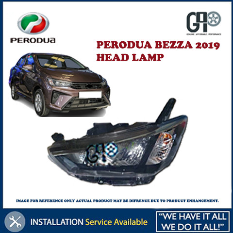 PERODUA BEZZA 2019 ORIGINAL 100% HEAD LAMP LED LAMPU BESAR DEPAN ...
