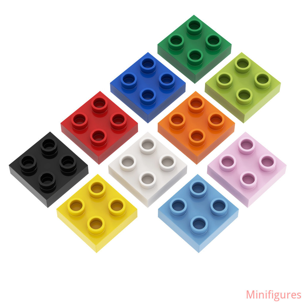 25PCS Duplo Plate Building Blocks 2x2 Random Color Toys Kids Baby ...