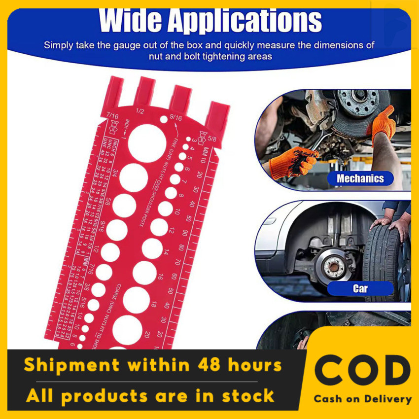 Portable Nut And Drill Bit Thread Checker Screws Measuring Imperials ...
