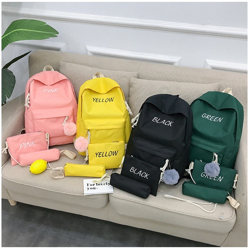 [SABAH READY STOCK] Color Backpack + Ball Travel Bags Travel Shoulder ...