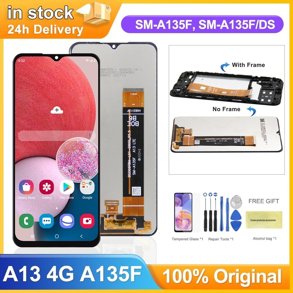 Original For Samsung Galaxy A13 Lcd A135 A136 A135F/DS Display Touch ...