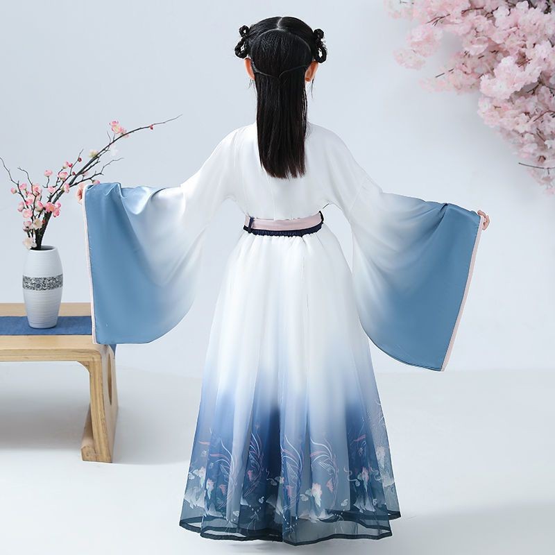Hanfu Children Ancient Immortal Skirt Dress Year Old Girl Sakura ...