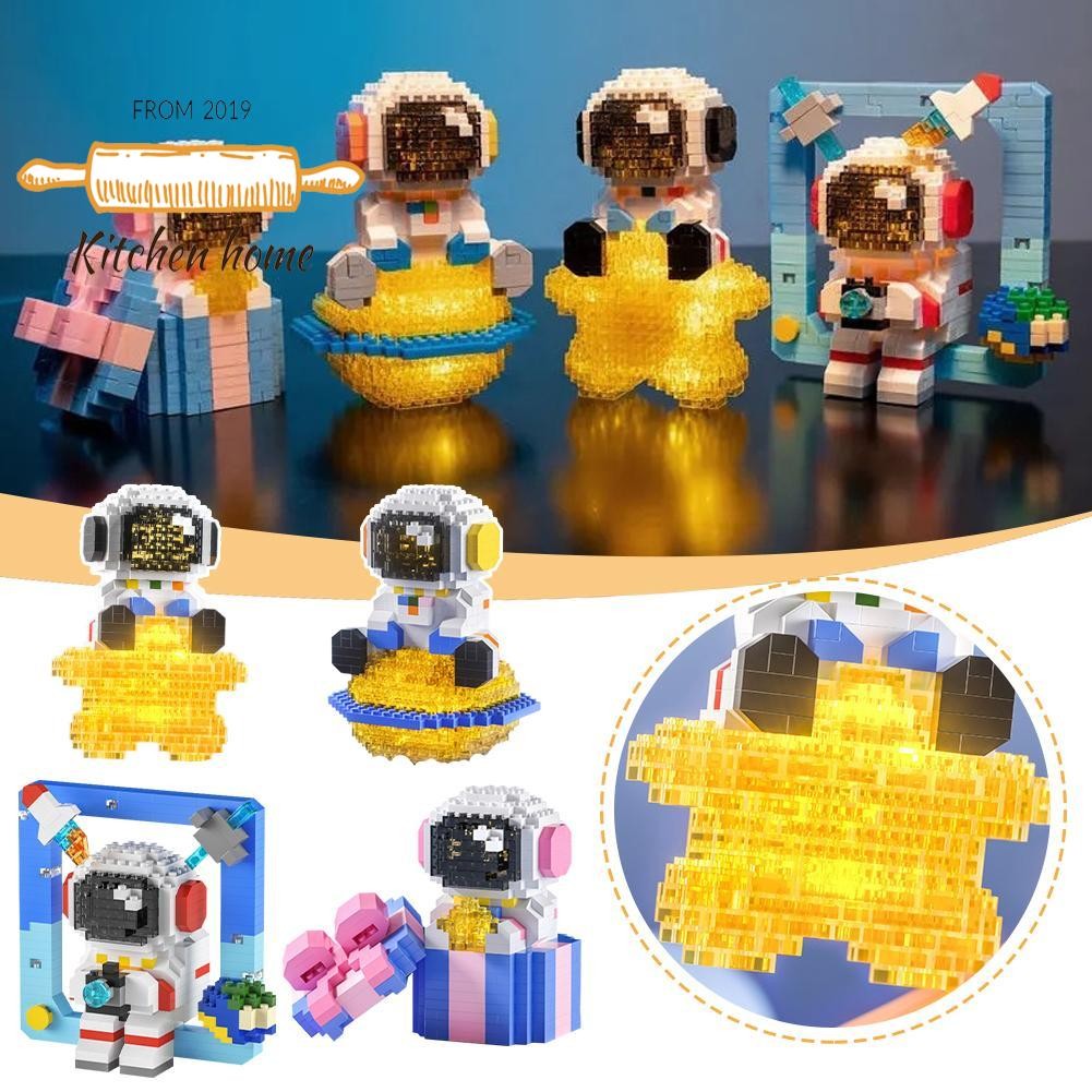 Building Blocks 3d Astronaut Figure Led Astronaut Figure With Diy ...