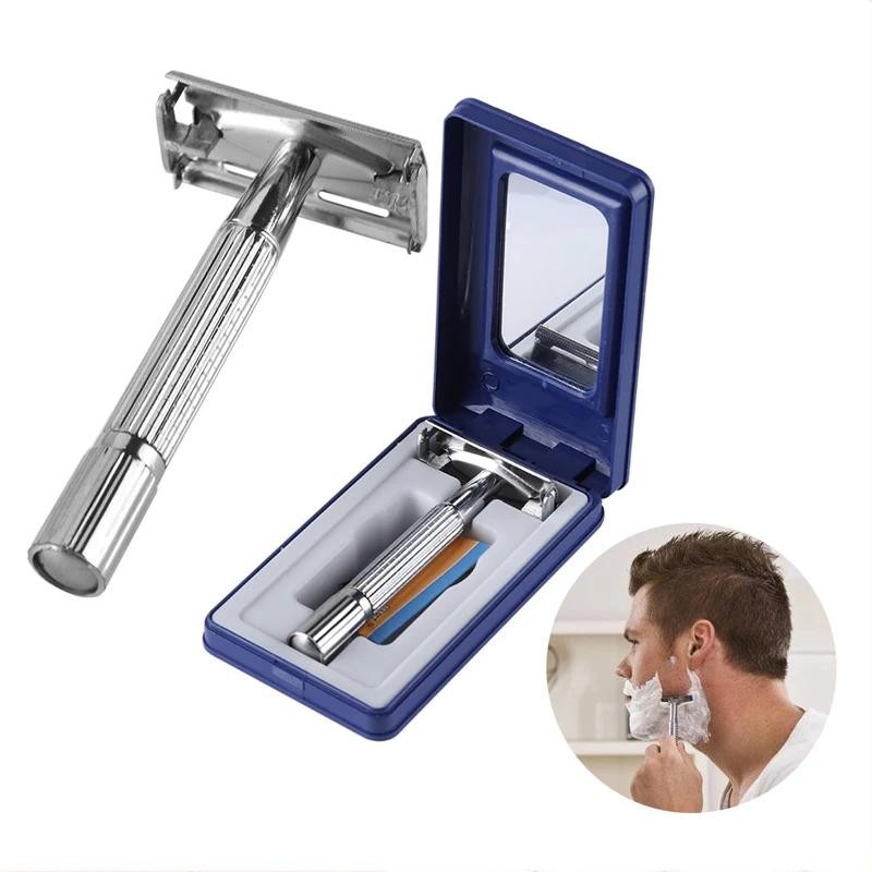Classic Men's Safety Razor T-type Razor for Men Traditional Butterfly ...