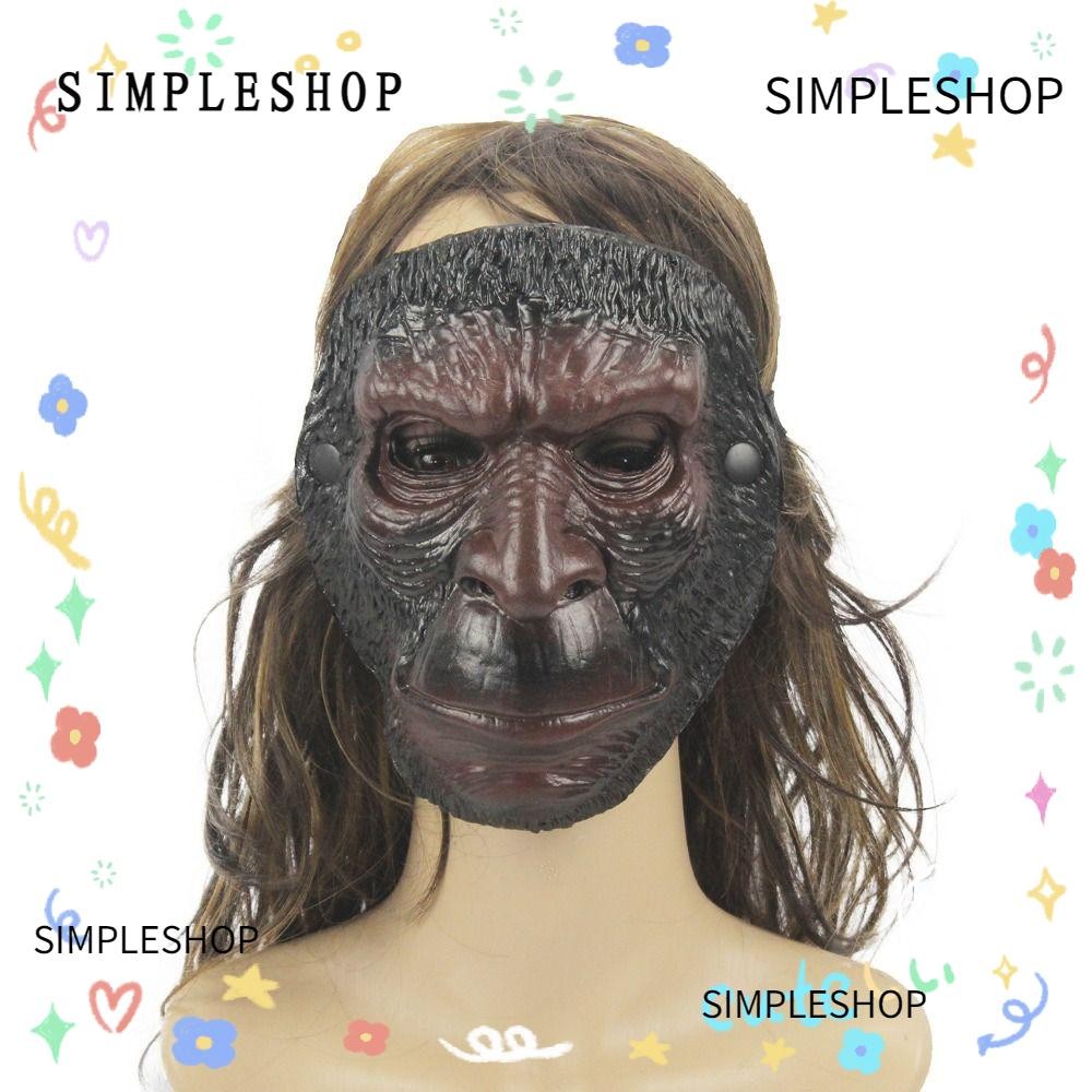 SIMPLESHOP Black Myth Goku , Masquerade Cosplay Full Face Gorilla for Halloween, Trendy Funny PU ...