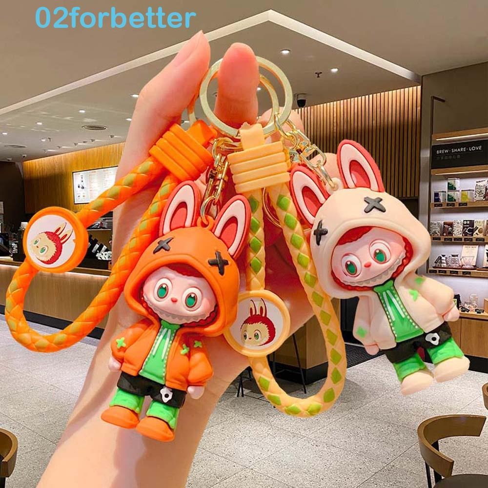 FORBETTER Labubu Silicone Pendant, Bag Accessories Anime Model Pop Mart ...