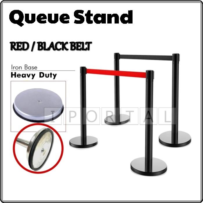 Heavy Duty Black Partition Seperatator Queue Up Stand Retractable Belt ...