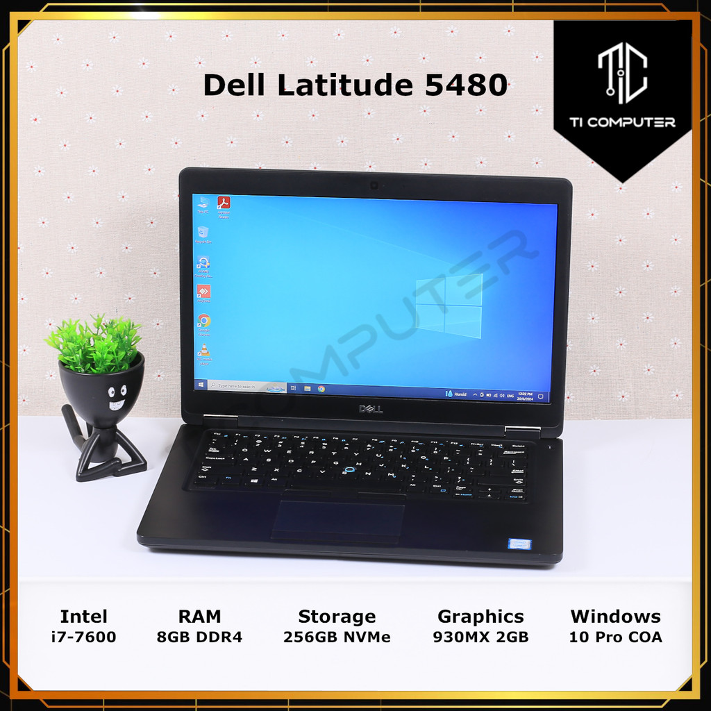 Dell Latitude 5480 Intel Core i7-7600 2.8GHz 8GB DDR4 RAM 256GB NVMe ...