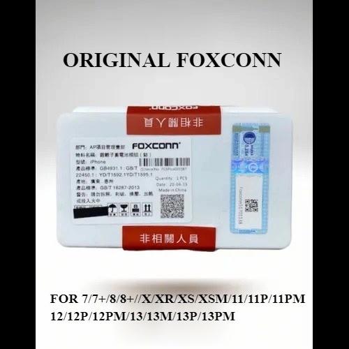 【Gadget】Ready Stock FOXCONN BATTERY FOR 7 7 PLUS 8 8 PLUS X XS MAX XR ...