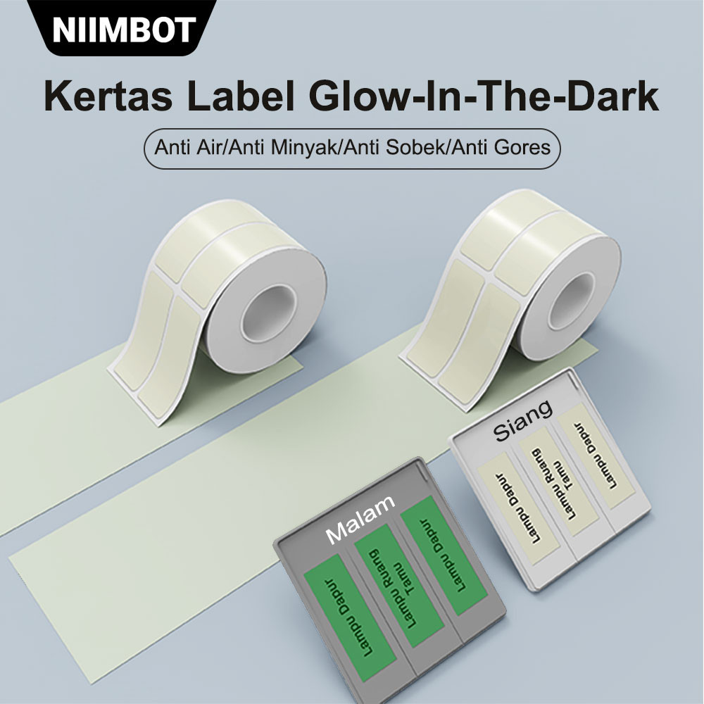TOMBOL Niimbot B21/B1/B3S Luminous Switch Button Label Paper, for Light ...