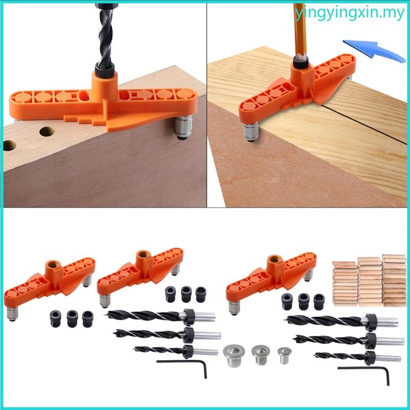 YIN Dowel Jig 2-In-1 Center Marking Line Offset System Guide Sleeve ...