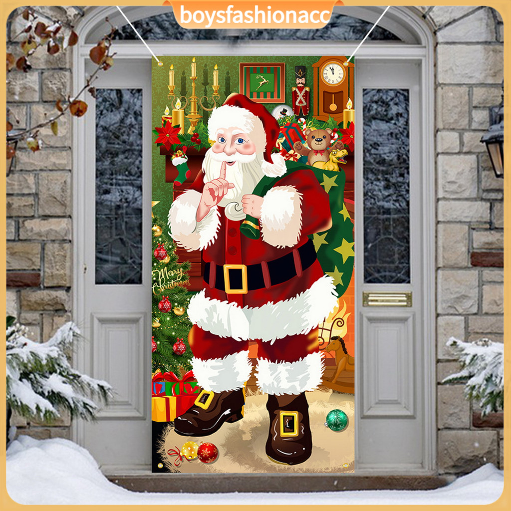 BF Christmas Door Banner Large Christmas Hanging Blanket Christmas Dog ...