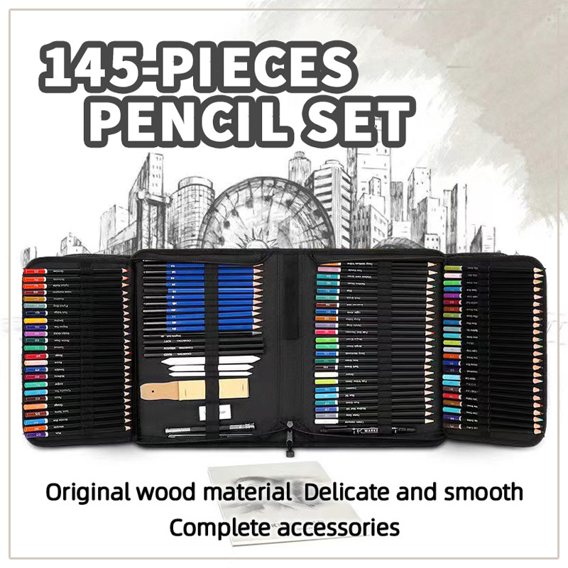 24/35/40/71/145pcs Sketch Pencil Set Artist Craft Professional drawing ...