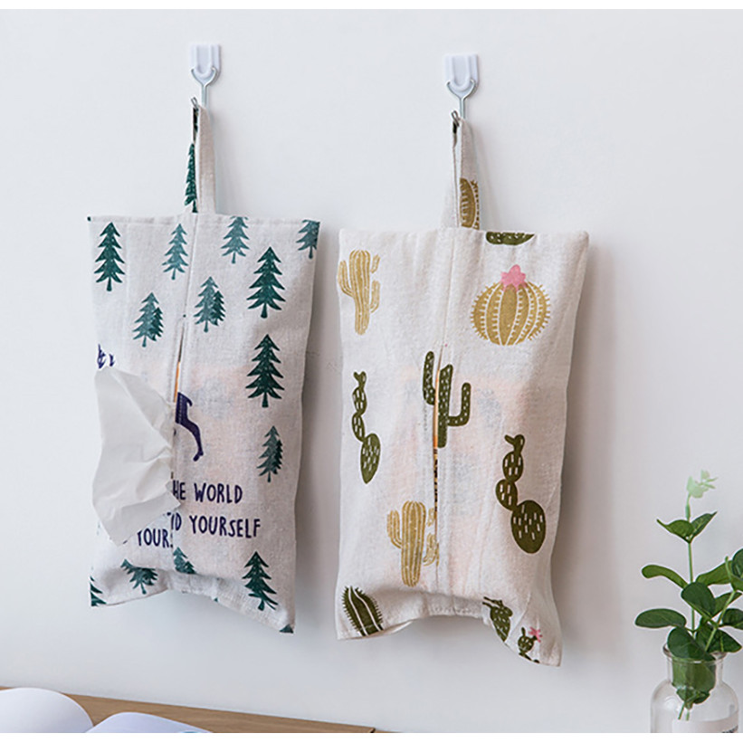 Toilet Paper Holder Reusable Wall Hanging Tissue Box Toilet Paper ...