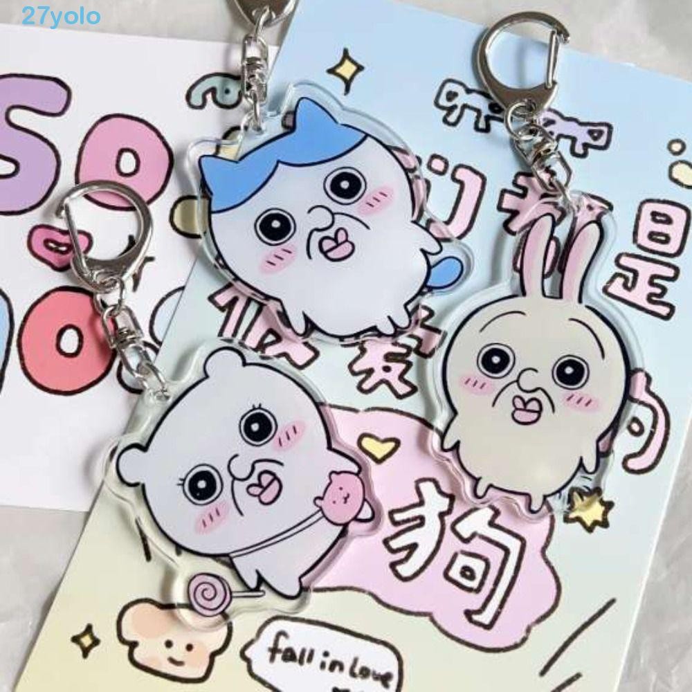 YOLO Anime Chiikawa Keychain, Momonga Rakko Chiikawa Pendant, Fashion ...