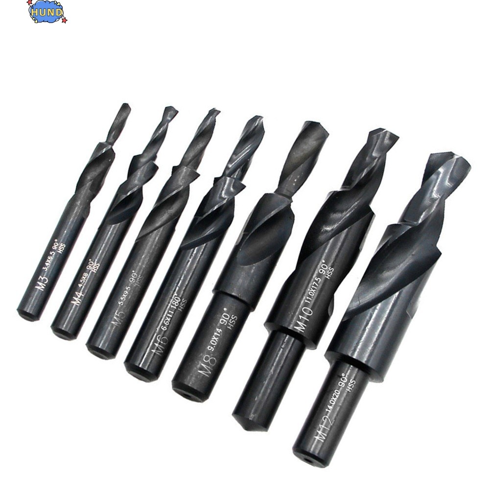 (HUND) 90/180 Degree HSS Counterbore Spiral Step Drill Bit For Metal ...