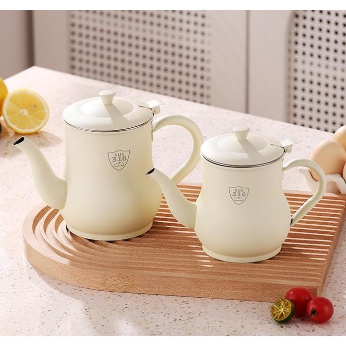 316 Food Grade Stainless Steel Oil Kettle With Filter | Bekas Penapis ...