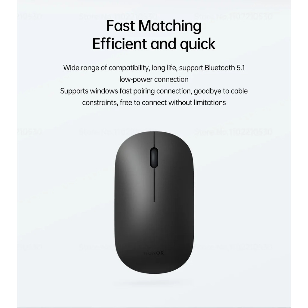 Original Honor Wireless Bluetooth Mouse 2 Lightweight Battery Mini Mute ...