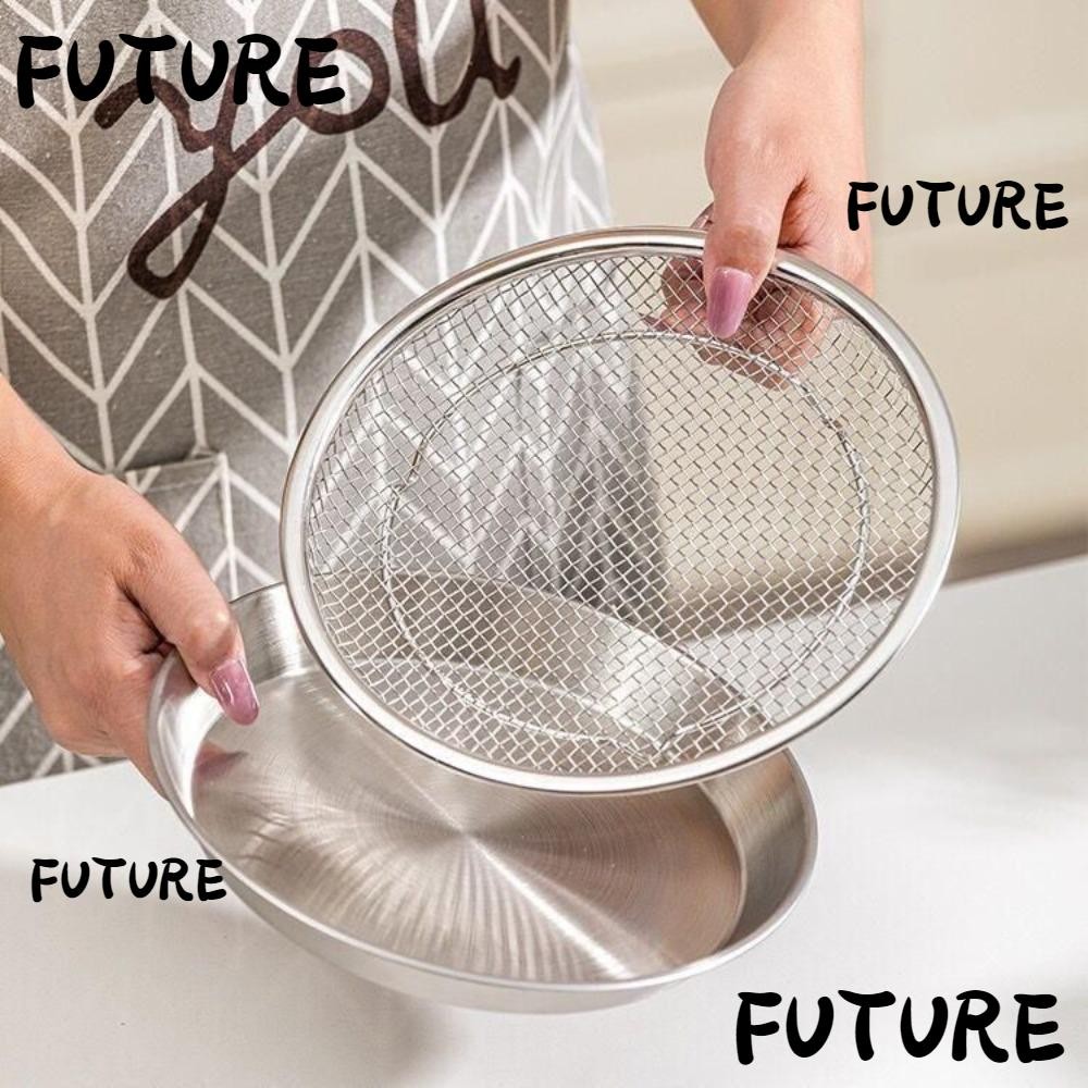 HL-FUTU Frying Filter Mesh Plate, Kitchen Stainless Steel Oil Filter ...