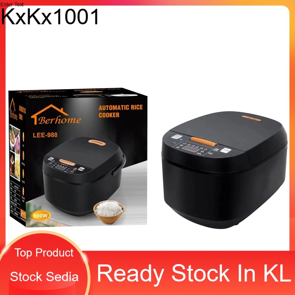 Rice Cooker 5L Multifunction Non Stick Rice Cooker Periuk Nasi Capacity ...