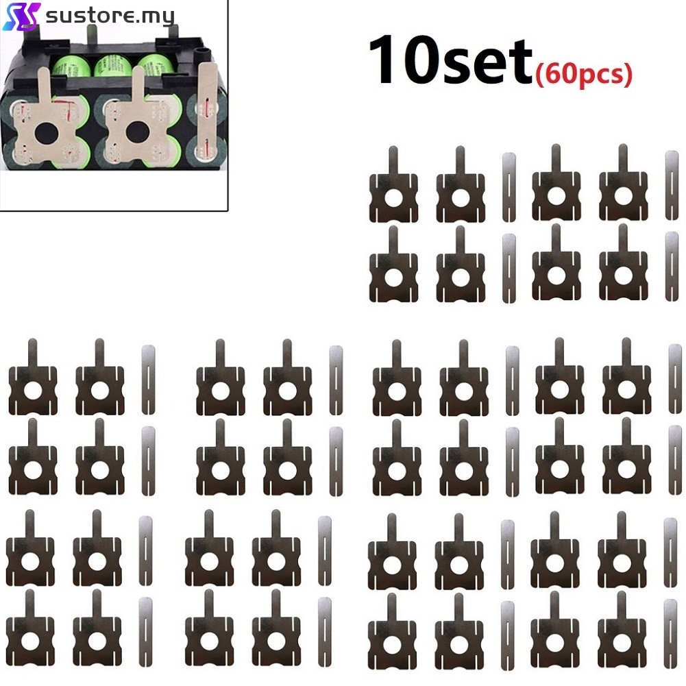 [Super] 10set(60pcs) Nickel Plated Steel Strap Strip Sheet for Battery ...